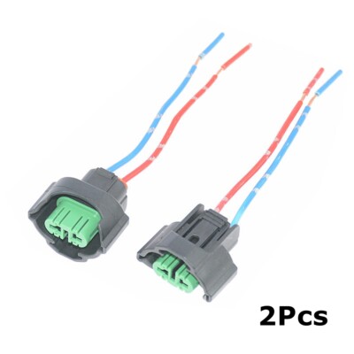 2Pcs H11 Car Female Wire Harness Headlight Bulb Connector Wiring Socket ...