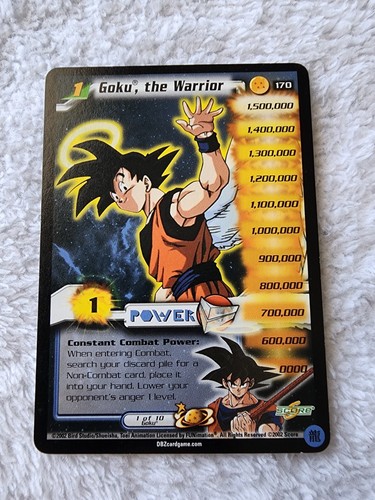 DBZ Dragon Ball Z Goku, The Warrior 170 CCG Limited World Games Saga MP ...