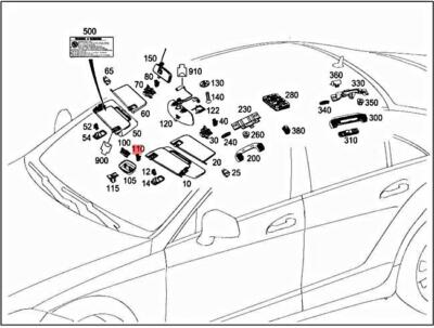 Genuine MERCEDES BBDC X222 W242 C117 Mounting clamp 0999910070 | eBay