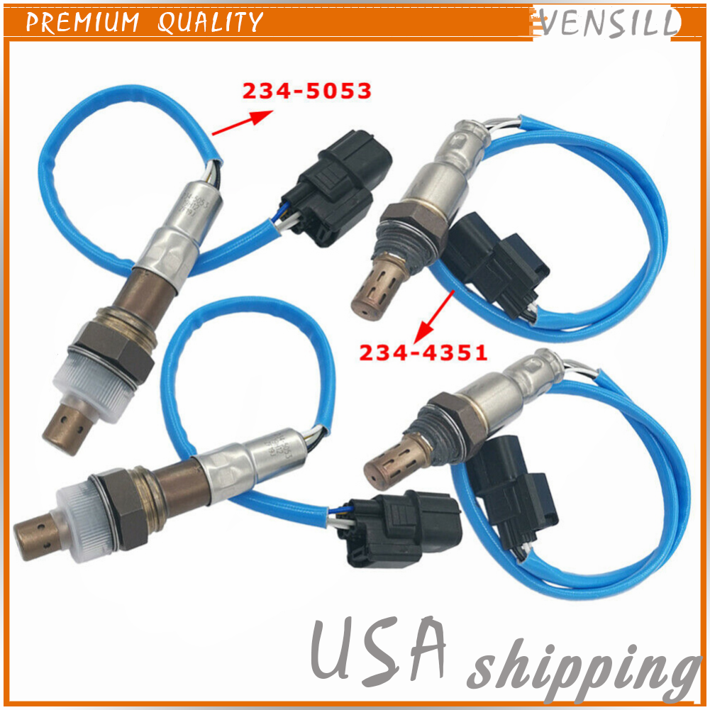 Set of 4 Oxygen Sensor Front Rear 234-5053 234-4351 For Acura MDX 3.7L ...