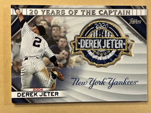 2020 Topps Update - 20 Years of the Captain Commemorative Patches Derek ...