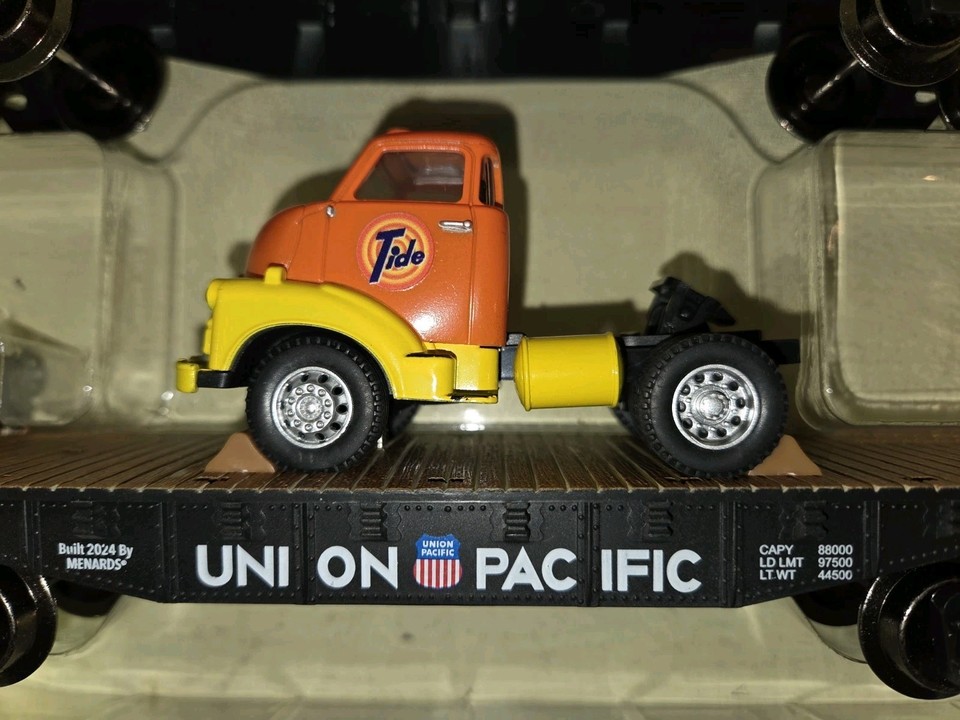 O Gauge 10-1/2 Flatcars w/GMC Semi & Trailer - TIDE - DISTRESSED | eBay