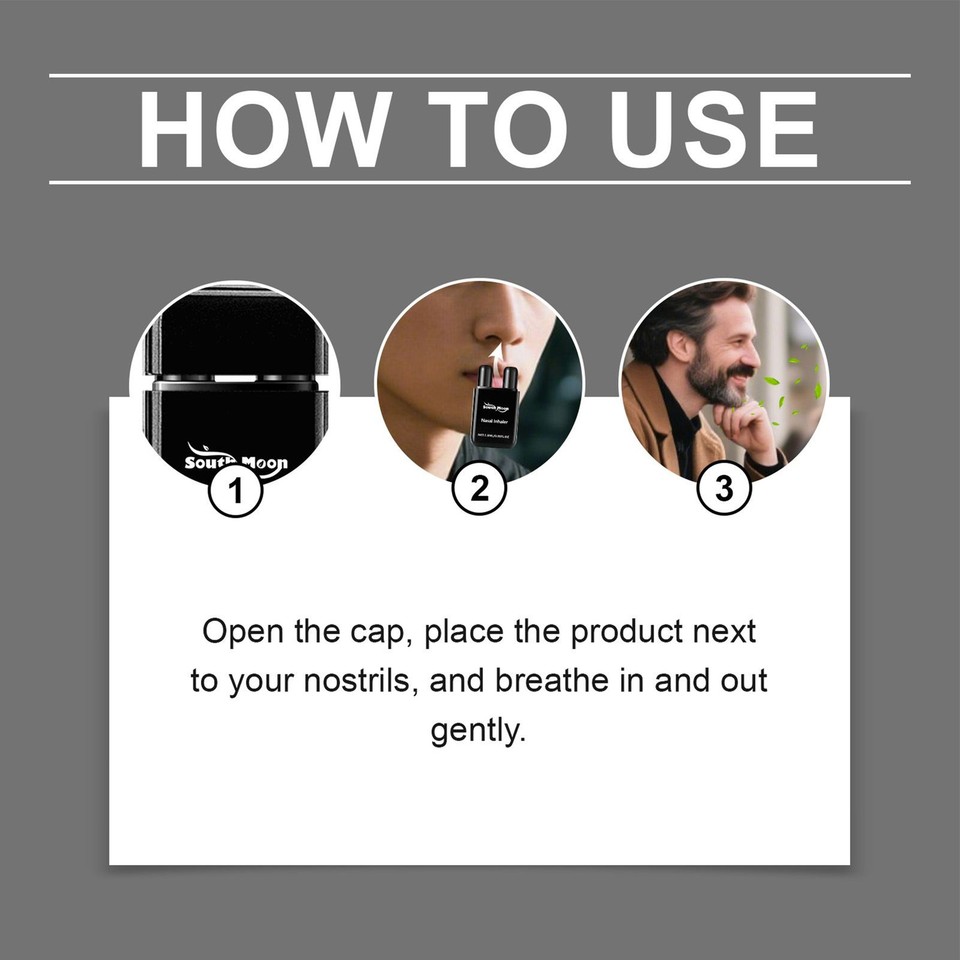 Nasal Inhaler Stick Two-Use Nose Inhaler For Congestion Decongestant ...