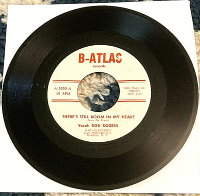 Rod Rogers: There's Still Room.../L'Amour... 45 B-Atlas song poems VG+ ...