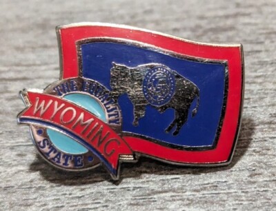 Wyoming "The Equality State" Seal/Verbiage On Wyoming State Flag Lapel ...