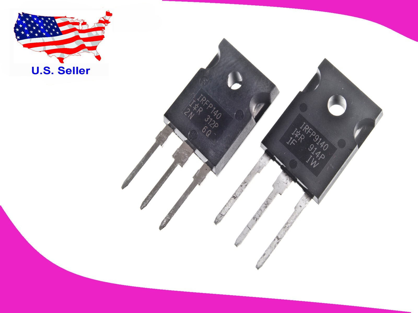 " IRFP140N & IRFP9140N (1 pair) MOSFET Transistor - Fast shipping w ...