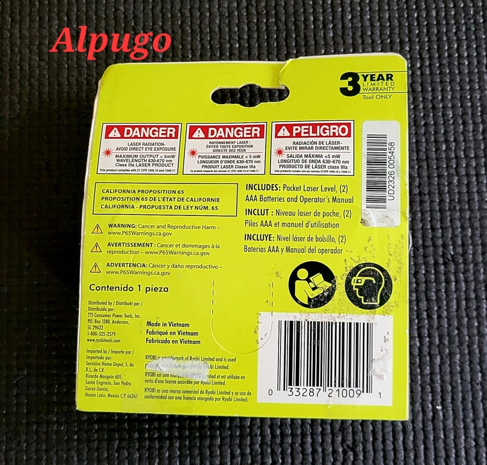 RYOBI ELL1501 15’ Compact Laser Level Pocket Red Light ~NEW~ | eBay