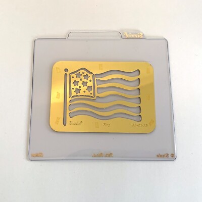 Sizzix Simple Impressions Embossing Folder American Flag 38-9636 | eBay