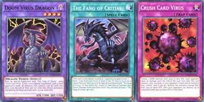 Doom Virus Dragon Fusion Set LEDD: Fang of Critas, Crush Card Virus 1st ...