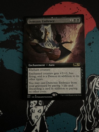 MTG Demonic Embrace Core Set 2021 356 Regular Rare | eBay