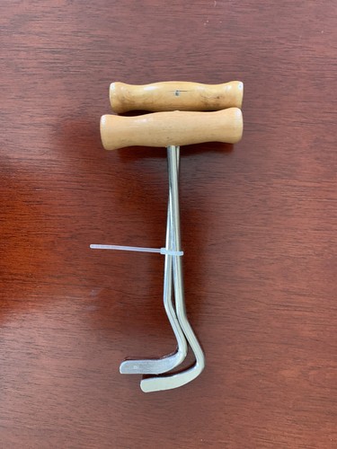 Boot Hook Pulls w/ wooden handles - One Pair | eBay