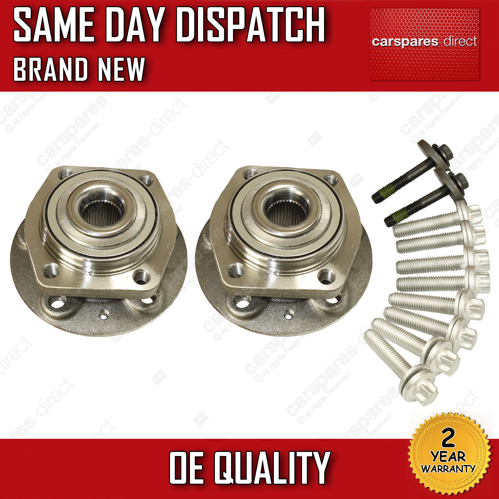 VOLVO C70 S70 V70 XC70 FRONT HUB WHEEL BEARING PAIR + BOLTS (x2) | eBay UK