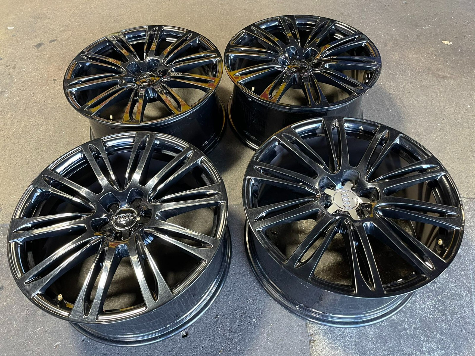 20” inch Audi OEM Factory Wheels A6 A7 A8 Gloss Black Great Condition ...
