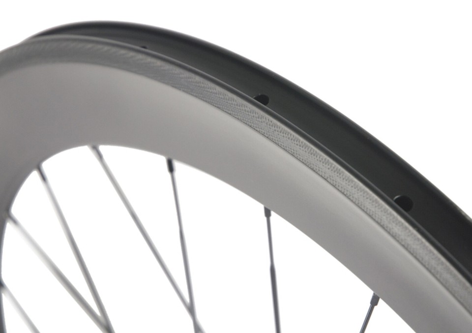 700C Road Bike Rim Brake Carbon Wheels 50mm 23mm Width Clincher Carbon ...