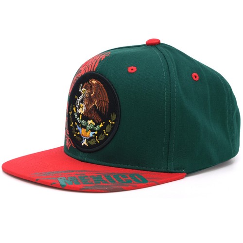 Mexican Eagle New TL MEX Embroidery Snapback Hat Flat Bill Adult ...