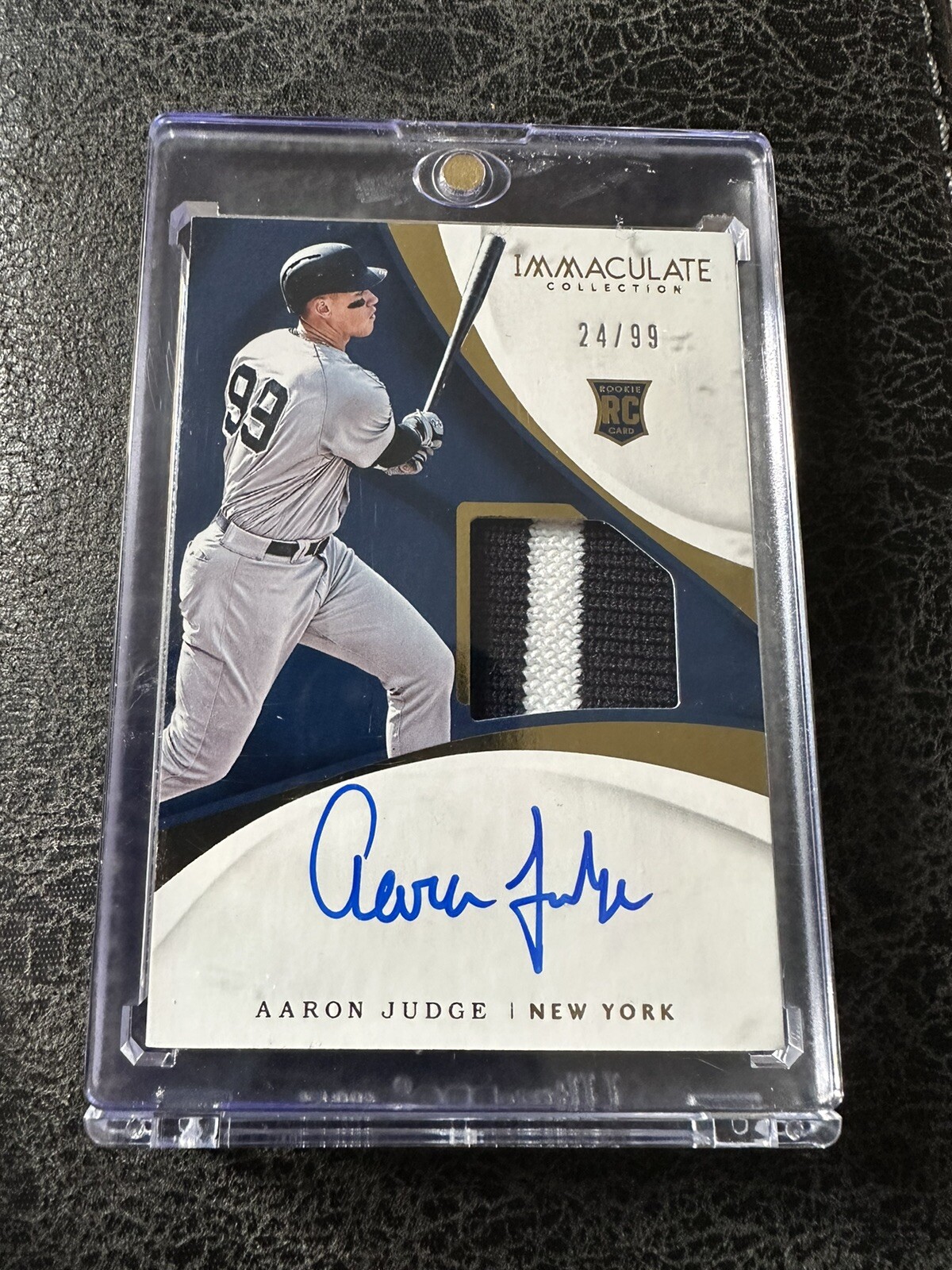 2017 Aaron Judge Panini Immaculate Rookie Patch Auto 24/99 | eBay