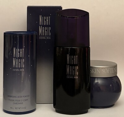 Avon Night Magic Evening Musk cologne spray + skin softener & body ...