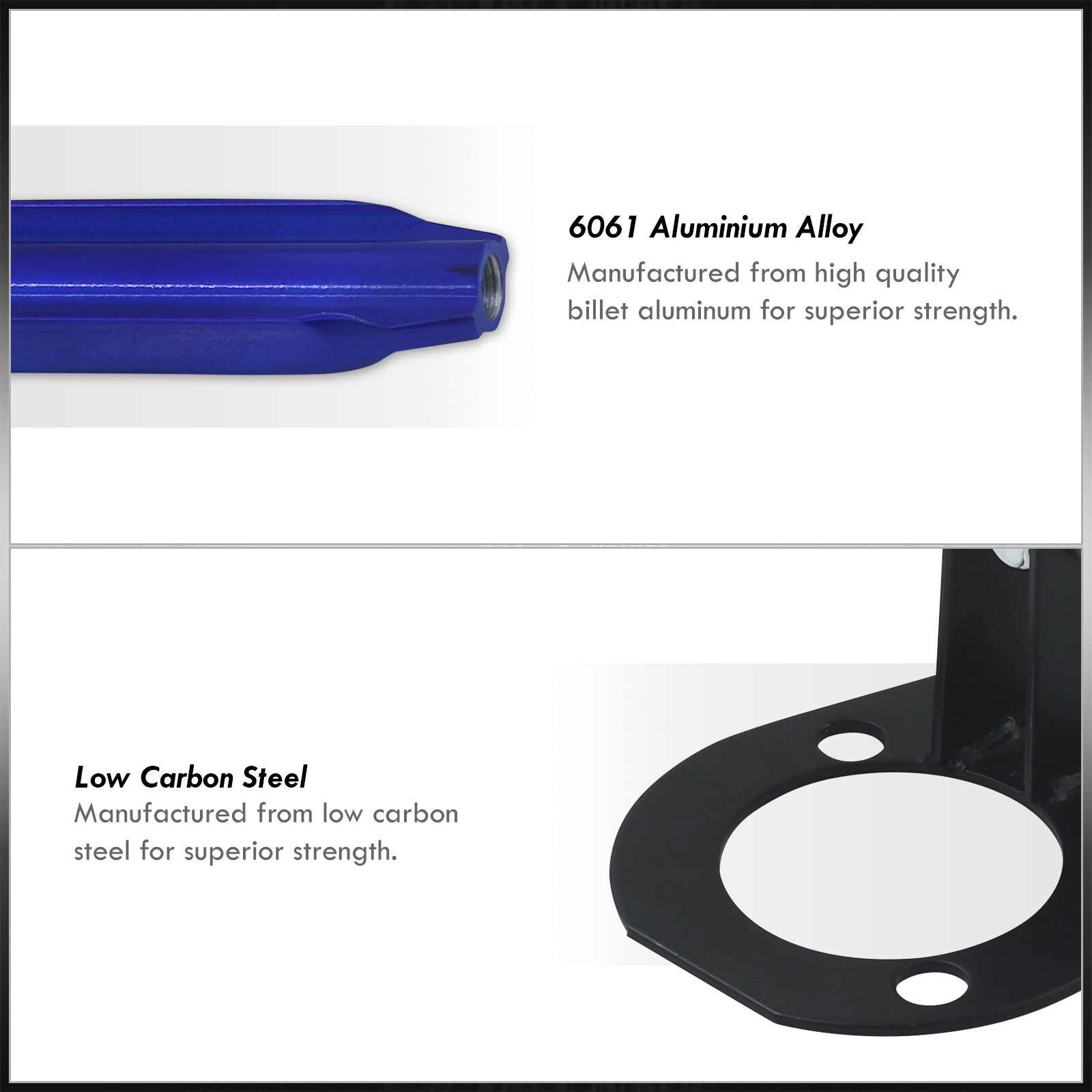 Rear Upper Suspension Strut Wide Bar Brace Blue For 1990-1996 Fairlady ...