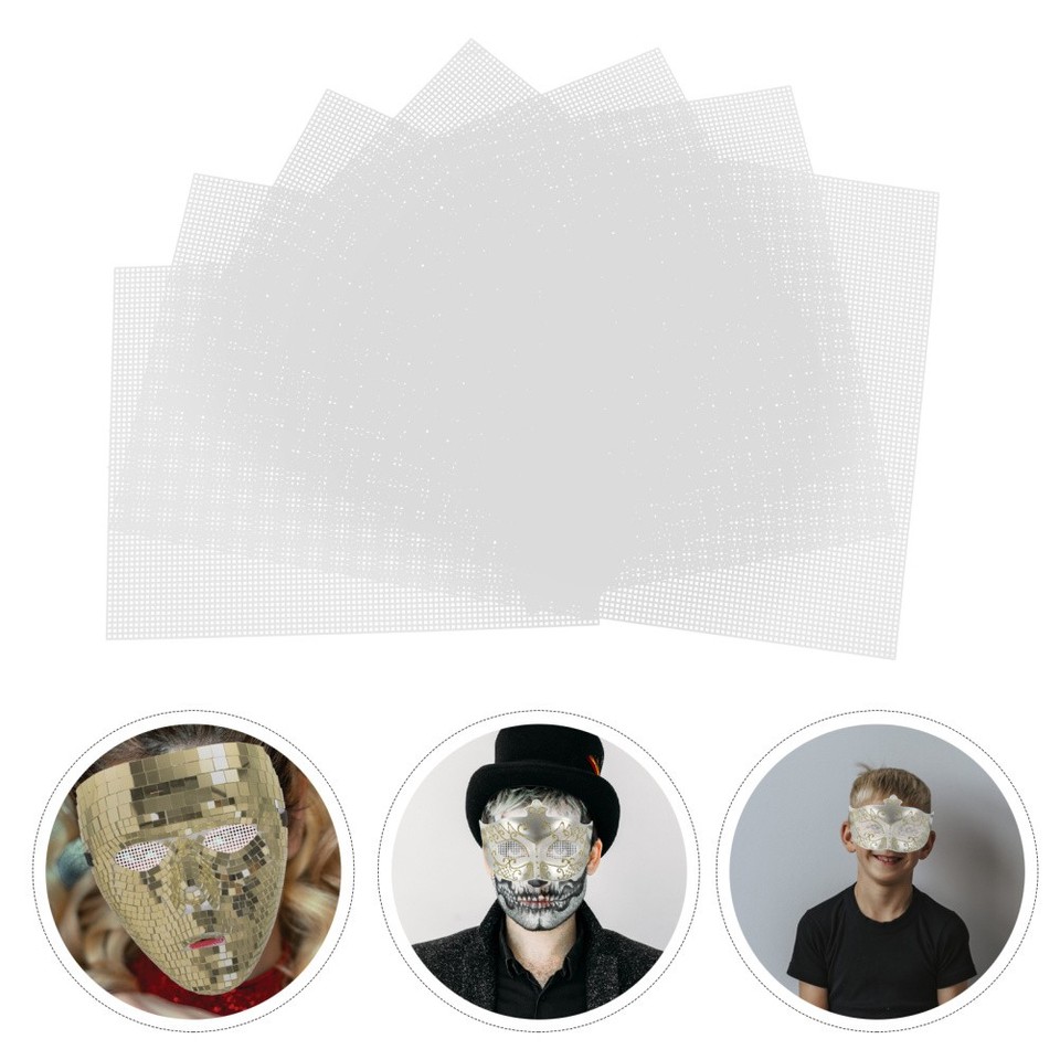 7 Pcs Mesh Face Mask Costume Eye for Masks Handmade Making Material | eBay