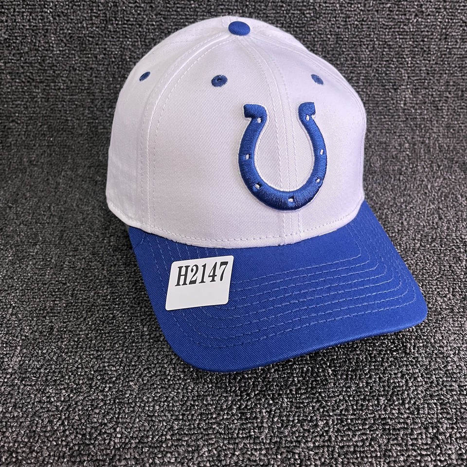 New Era Indianapolis Colts Baseball Cap Strapback White Blue One Size ...