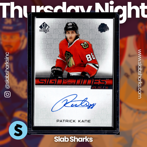 2020 SP AUTHENTIC #ST10-PK PATRICK KANE SIGN OF THE TIMES 2010'S AUTO ...