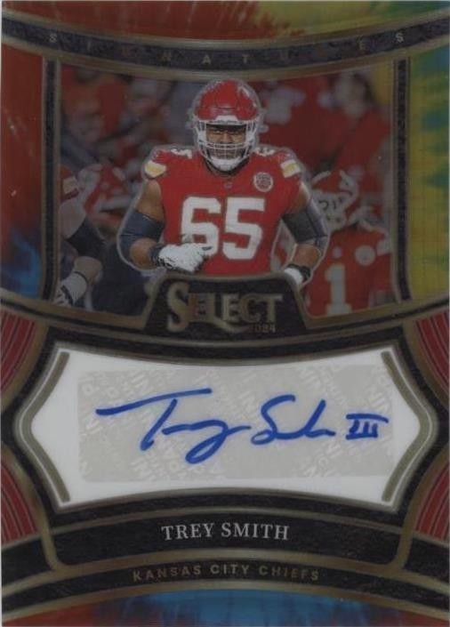 2024 Panini Select - Signatures Trey Smith #SP-TSH Tie-Dye Prizm /25 ...