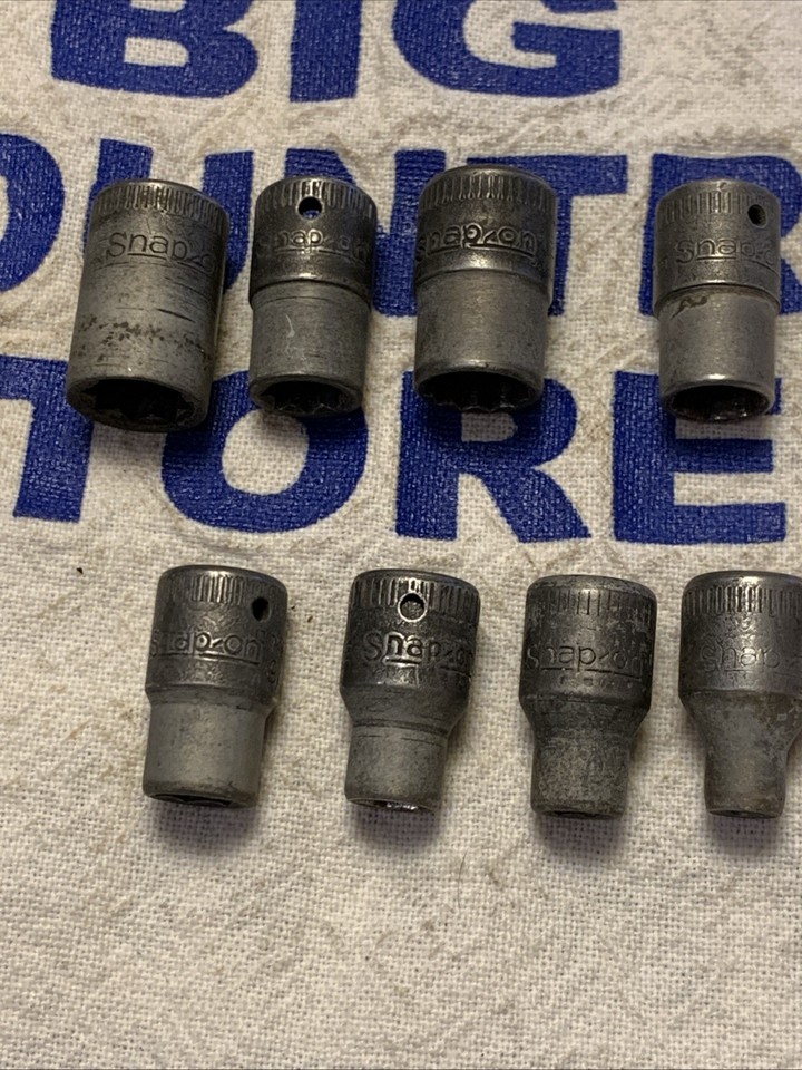 Vintage Snap-on Tools USA 9/32" Drive Early Socket Wrench Set In ...