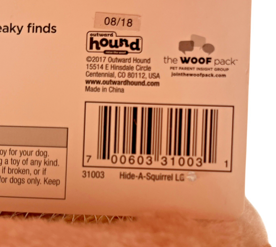 Outward Hound Hide A Squirrel Plush Hide And Seek Game - S/M - NEW | eBay