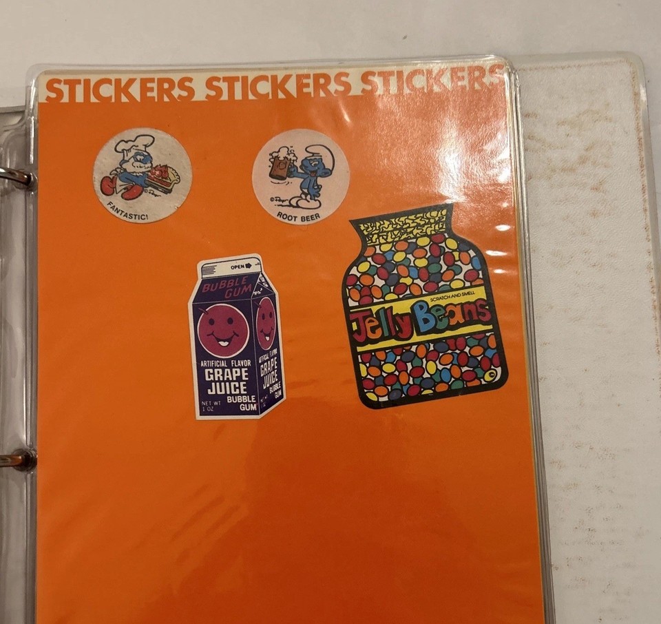 Vintage Sticker Collection Album Book- Must See Rare Colorful HUGE | eBay