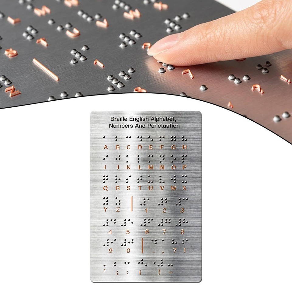 Braille Alphabet Board Tactile Learning Tool Environmentally Friendly ...