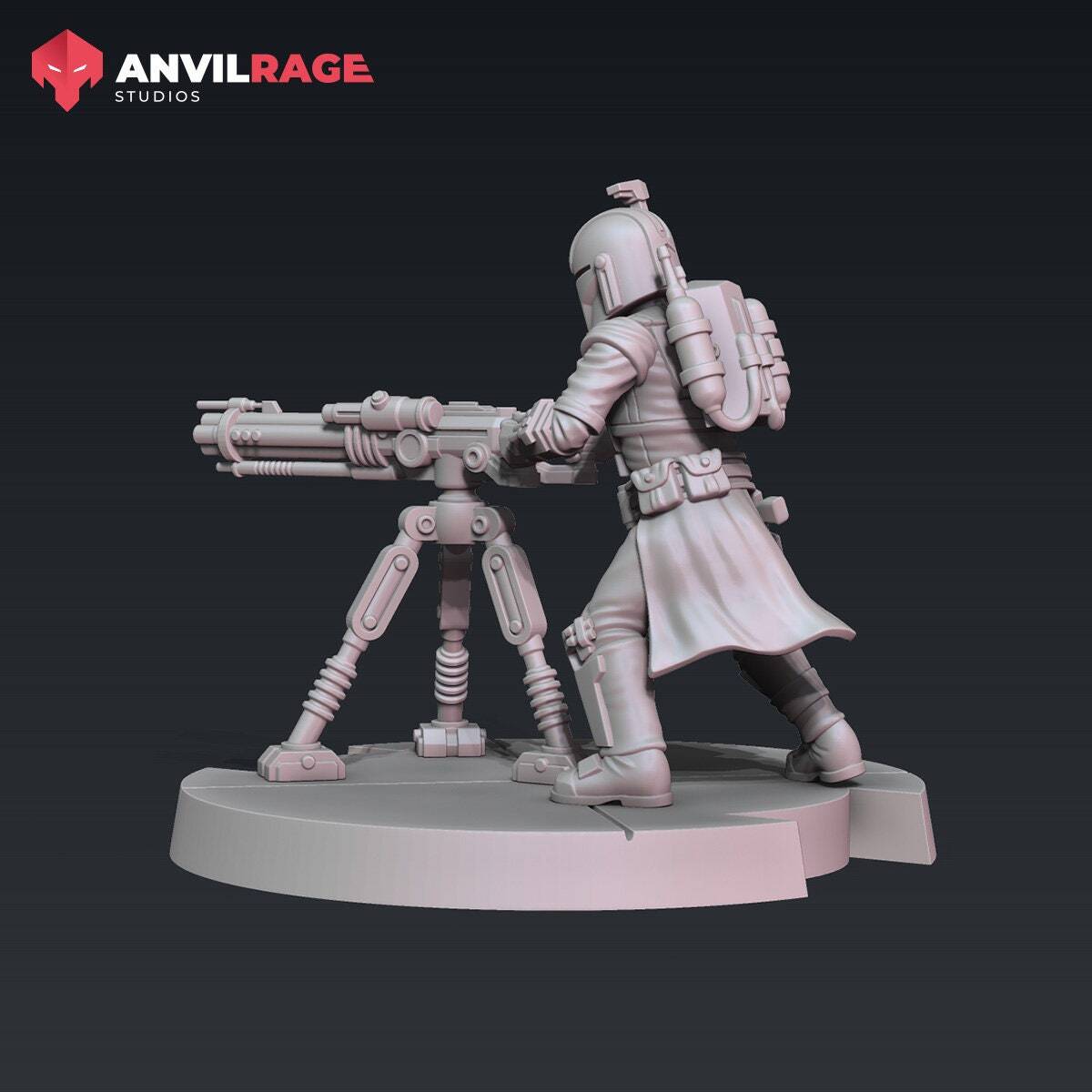 Old Way Mercenary Medium Blaster | Anvilrage | 35mm | SW Legions | DnD ...