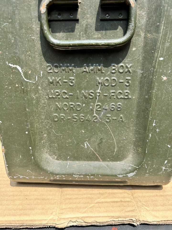 LARGE 20MM MK3 MOD 3 METAL AMMO CAN BOX EMPTY NORD 12468 | eBay