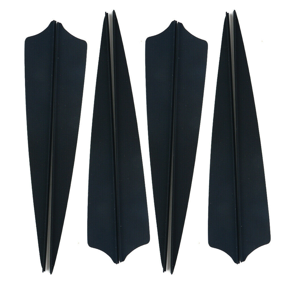 50Pcs 3" 4inch Archery Arrow Vanes TPU Fletches Feather Shield ...