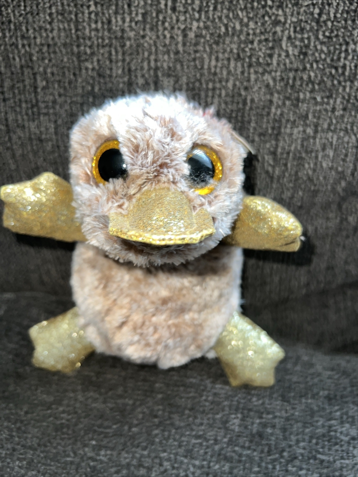 TY Beanie Boos Perry the Platypus Plush Gold Glitter Beak Feet 6”New ...