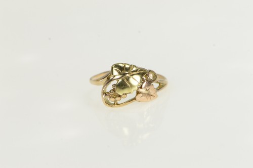10K Grape Vine Motif Vintage Black Hills Ring Yellow … - Gem