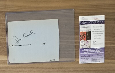 Don Cornell Singer Jazz Auto JSA Signed Vintage 1942 Album Page Died ...