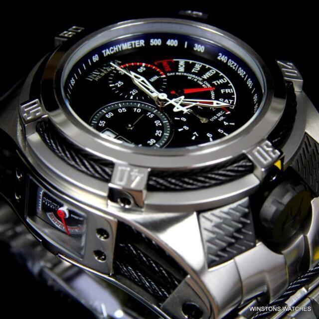 Invicta Bolt Zeus Tria 56.3 mm Silver Stainless Steel Case Band Men's ...