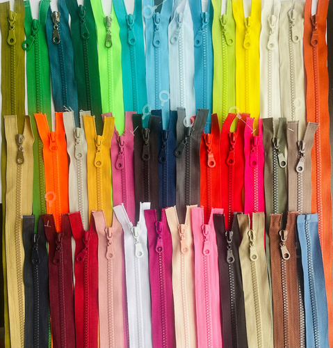 Open ended chunky zip 25 cm to 75 cm, Nylon zipper, teilbarer ...