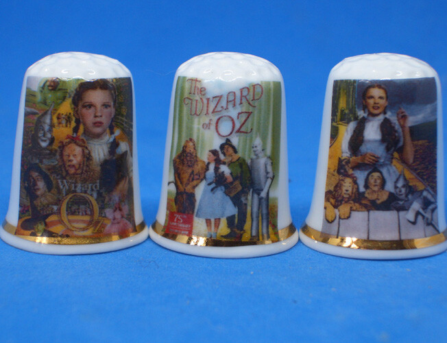 Birchcroft China Thimbles -- Set of Three -- Wizard of Oz 75th ...