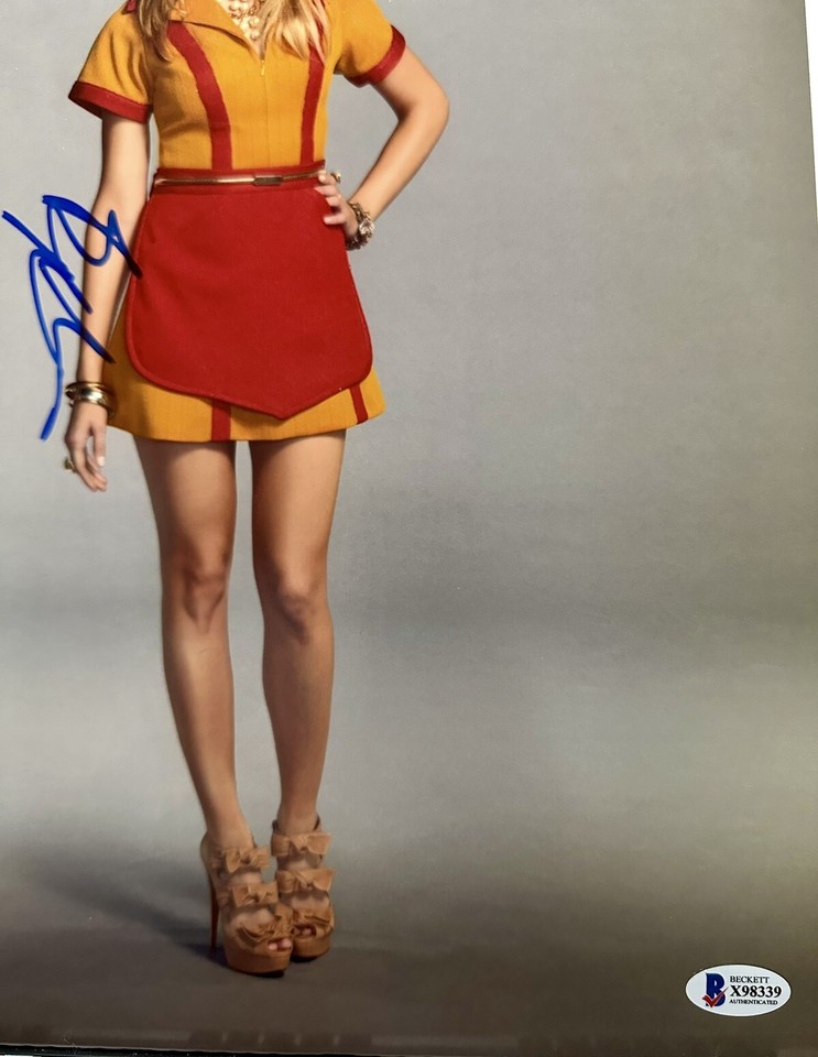BETH BEHRS SIGNED 2 BROKE GIRLS PHOTO 11X14 HOT BABE SEXY LEGS ...