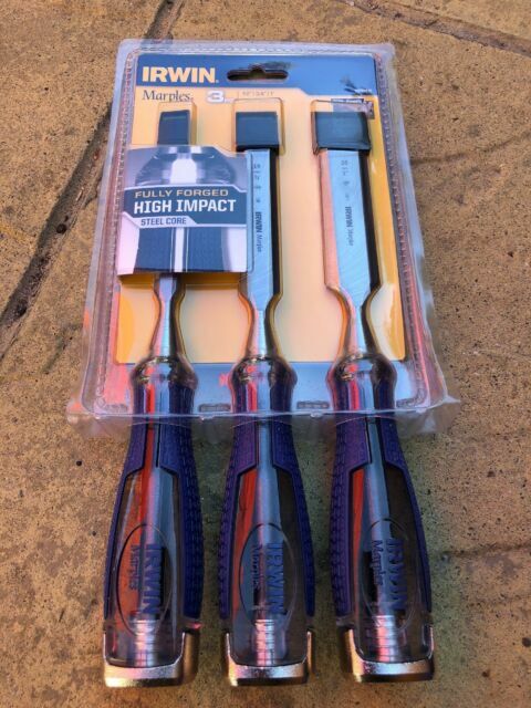 IRWIN Marples M750 Splitproof Soft Touch Chisel Set 3 for sale online ...