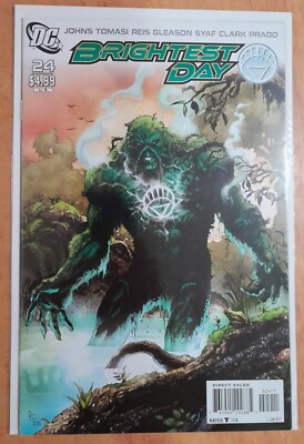 BRIGHTEST DAY #24 (2011) White Lantern Swamp Thing Cover | eBay