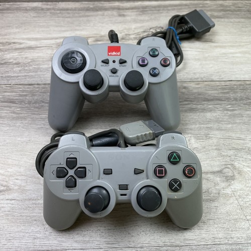 DualShock 1 Gray PS1 Analog Controller Sony PlayStation 1 SCPH-1200 + 1 ...