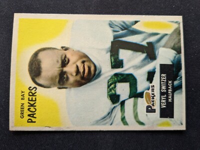 1955 Bowman Football Card # 35 Veryl Switzer - Green Bay Packers (VG/EX ...