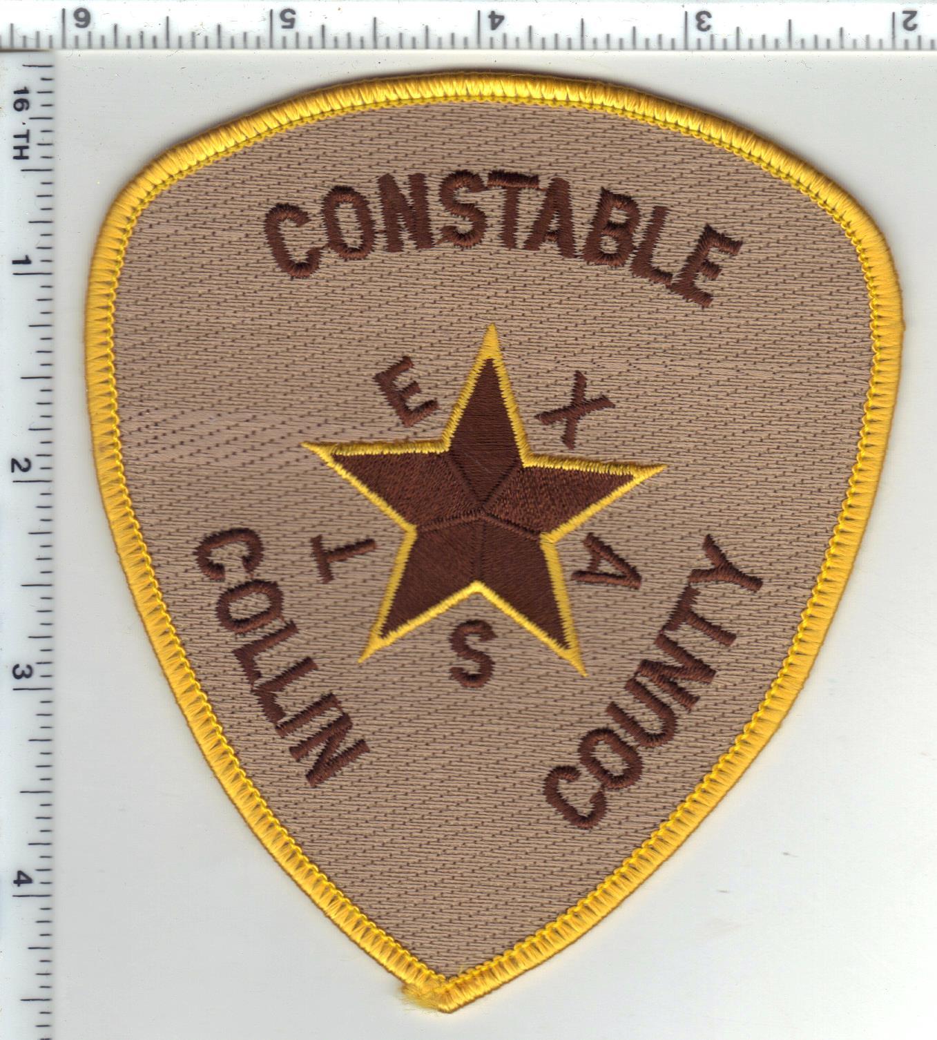 Collin County Constable (Texas) Yellow Border Shoulder Patch from the ...