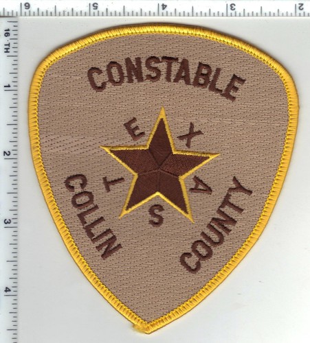 Collin County Constable (Texas) Yellow Border Shoulder Patch from the ...