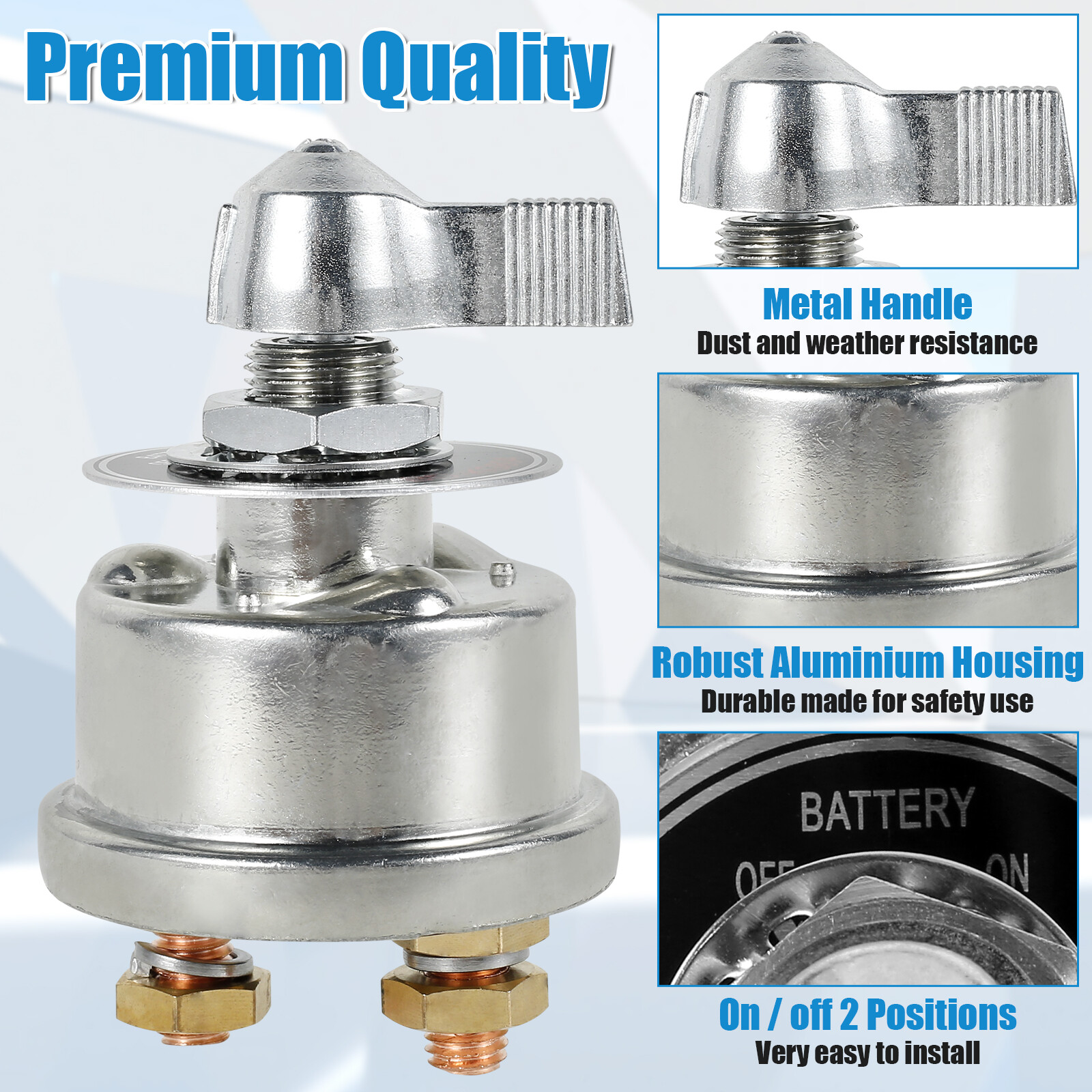 Battery Disconnect Switch Car Boat Marine Master Cut Off Kill Caravan ...