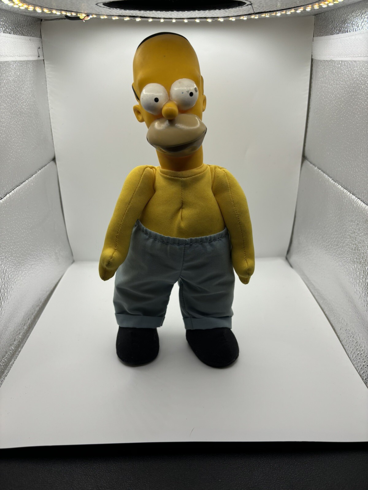 Homer Simpson Burger King BK Hard Head Plush Doll 1990 The Simpsons Vtg ...
