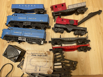 LIONEL 205 MISSOURI PACIFIC and Bucyrus Erie 6560 O Scale trains track ...