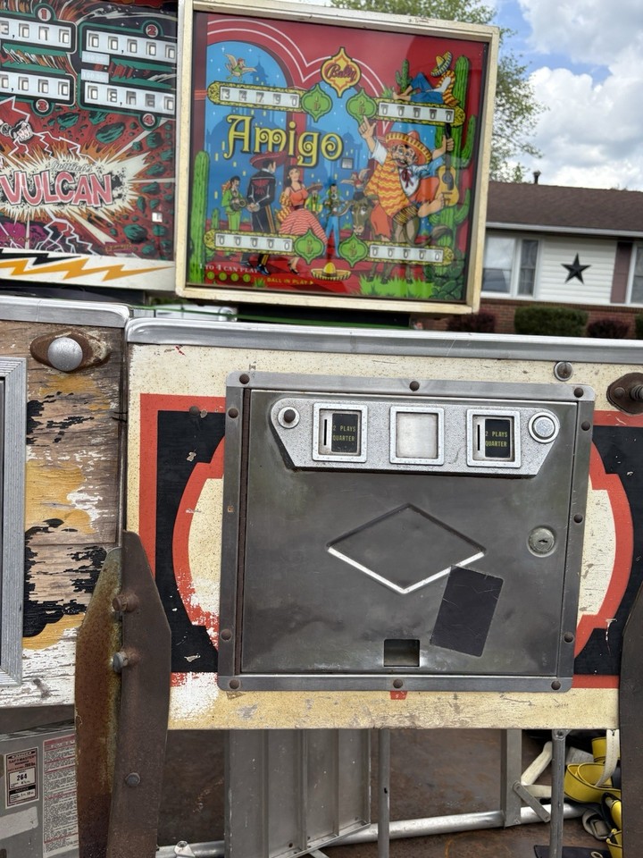 Vintage Pinball Machines Gottlieb Balley Vulcan Amigo | eBay